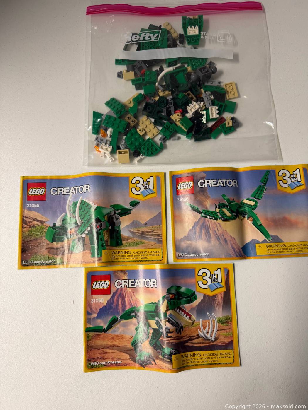 LEGO Creator 31058 Mighty Dinosaurs Set | Maxsold