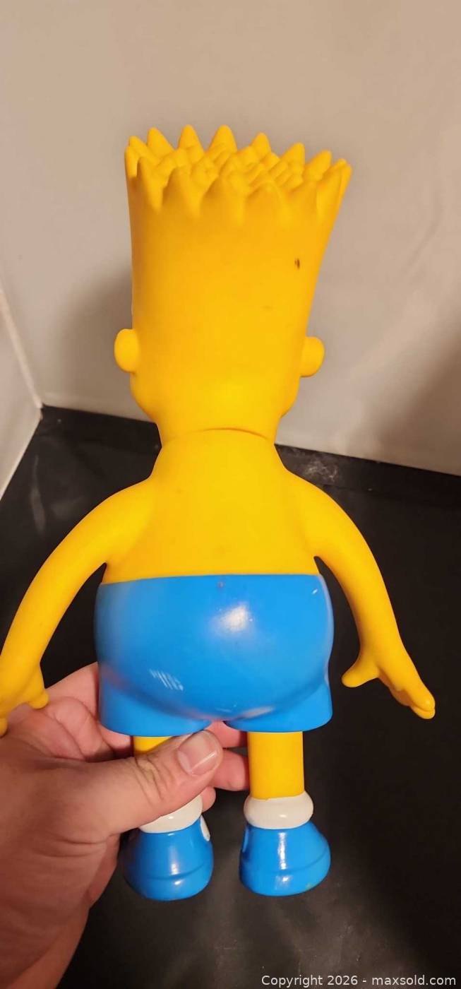 The Simpsons Bart Simpson rubber figure 1990 | Maxsold