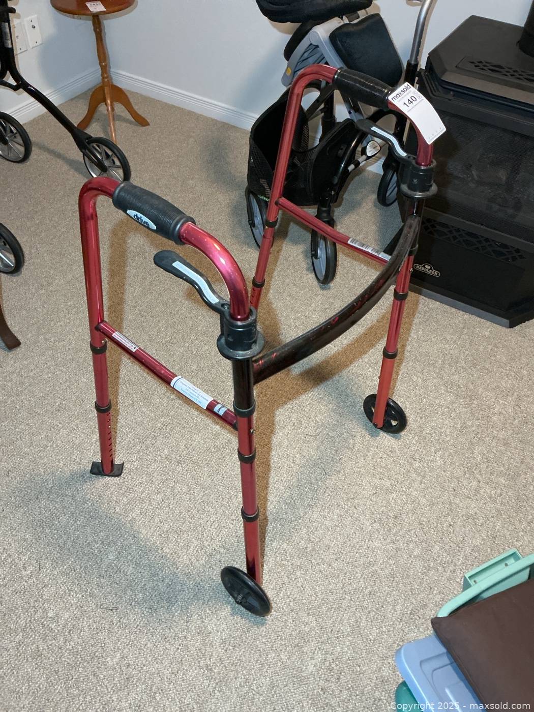 Drive aluminum 2-wheel folding walker | Maxsold