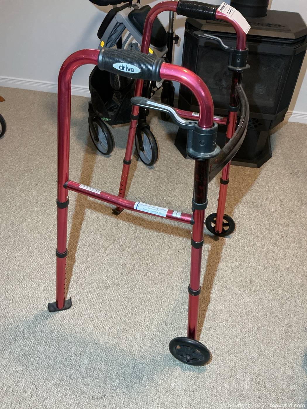 Drive aluminum 2-wheel folding walker | Maxsold
