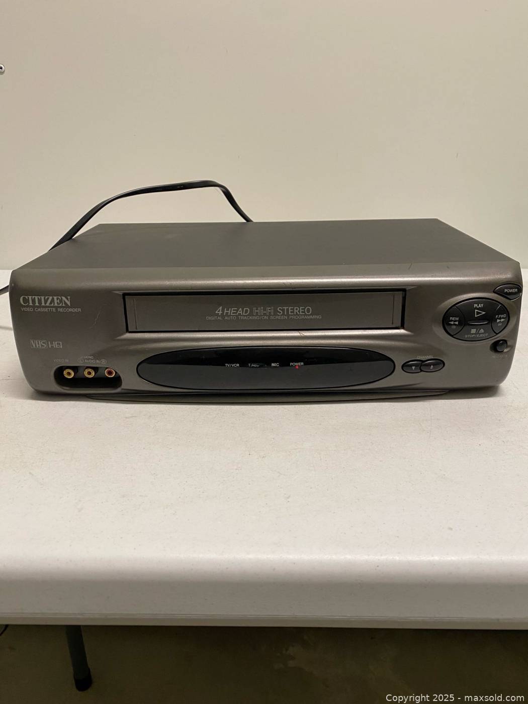 Citizen JVHS3975 VHS HQ 4-Head Hi-Fi Stereo VCR | Maxsold