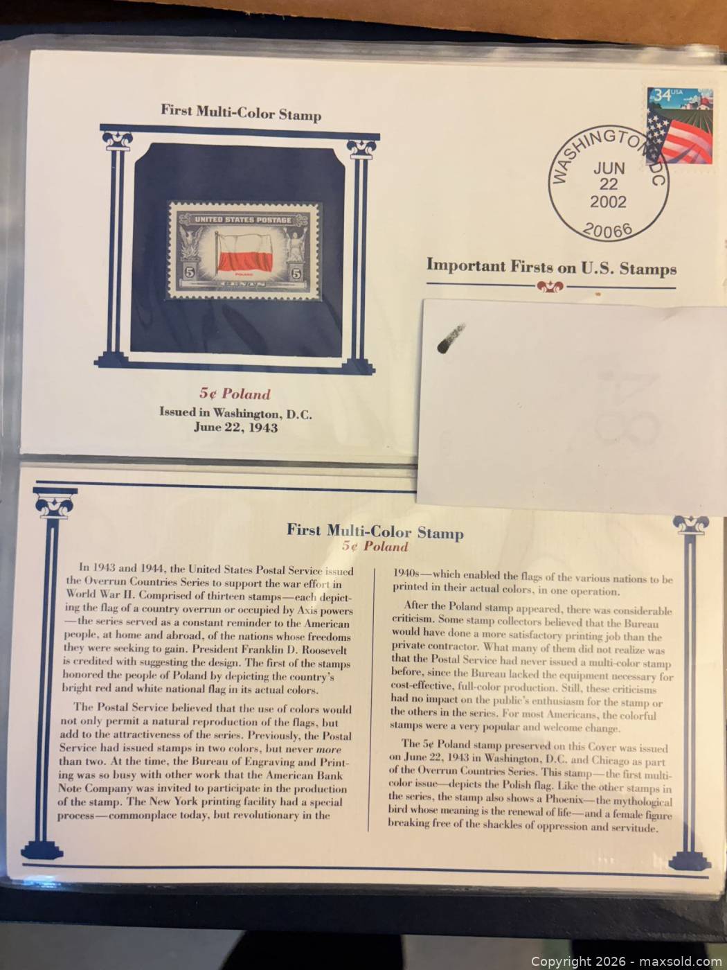 Commemorative Stamp Albums & FDC Envelopes | Maxsold