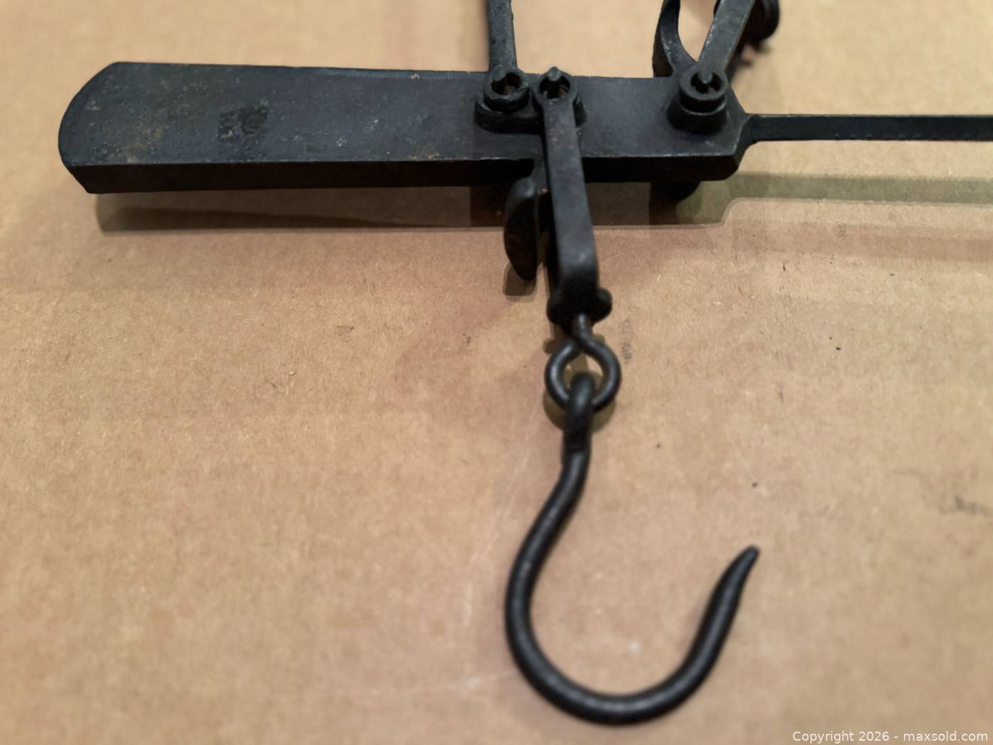 Antique cast iron steelyard balance scale | Maxsold
