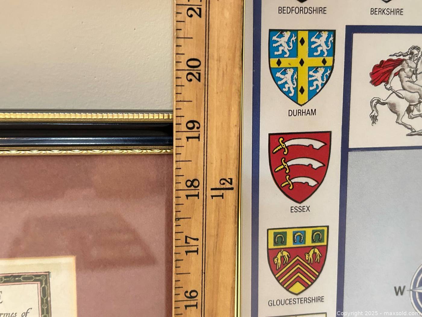 Framed England Maps: Dorsetshire 1610 Repro & 1989 Traditional Counties ...