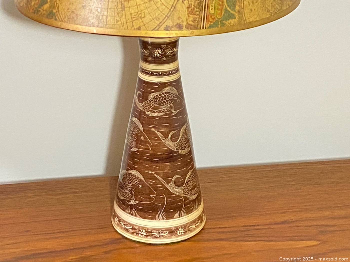 Savvas Pottery Cyprus ceramic table lamps pair | Maxsold
