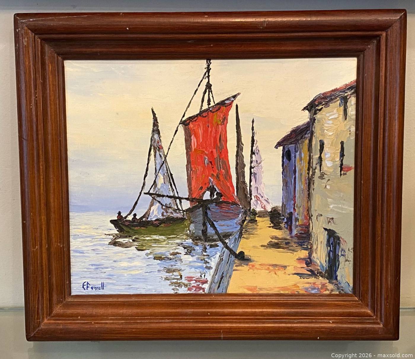 Impasto oil on canvas signed E Fennell | Maxsold