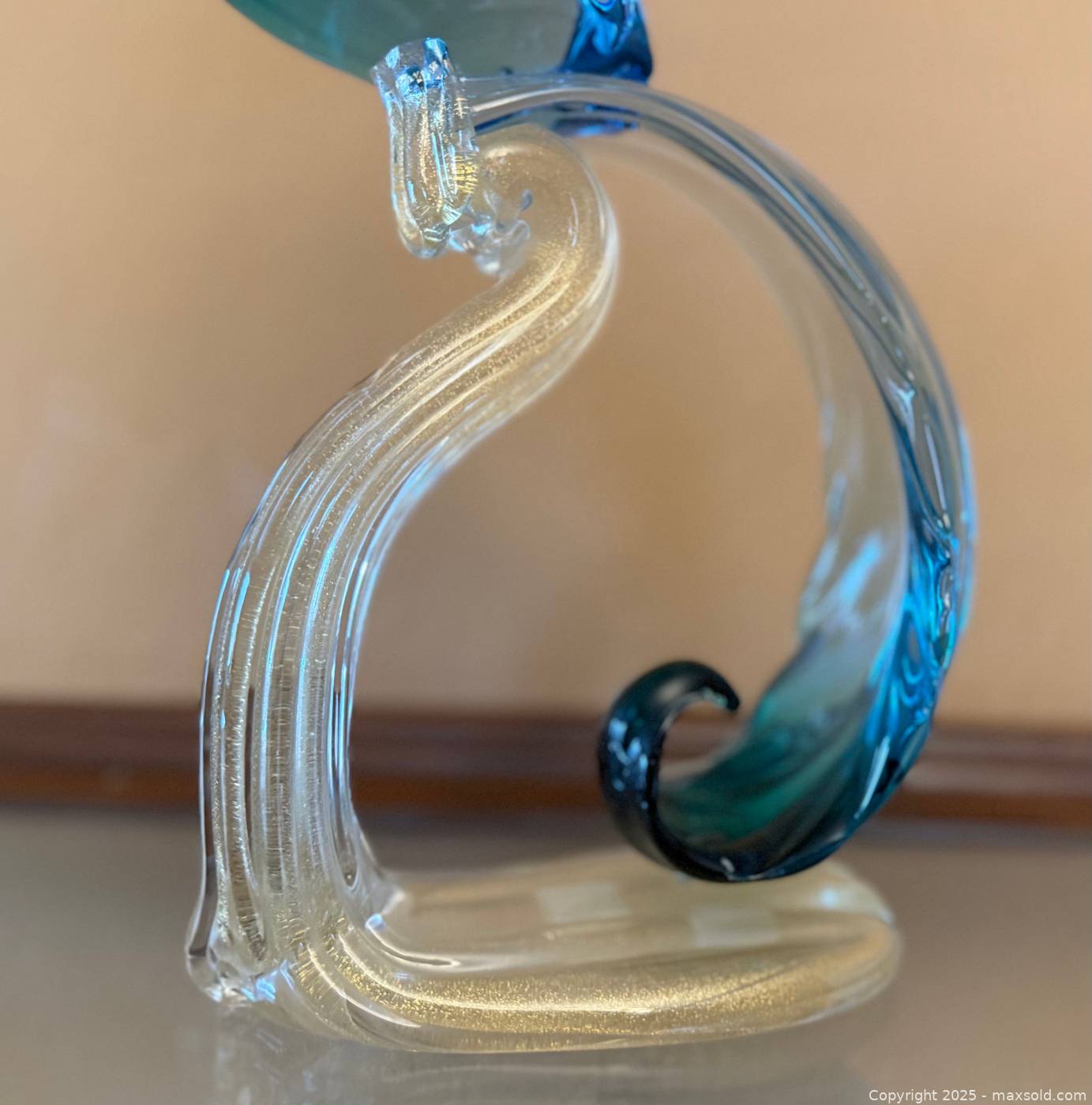 Large Vintage Alfredo Barbini Murano Glass Peacock | Maxsold