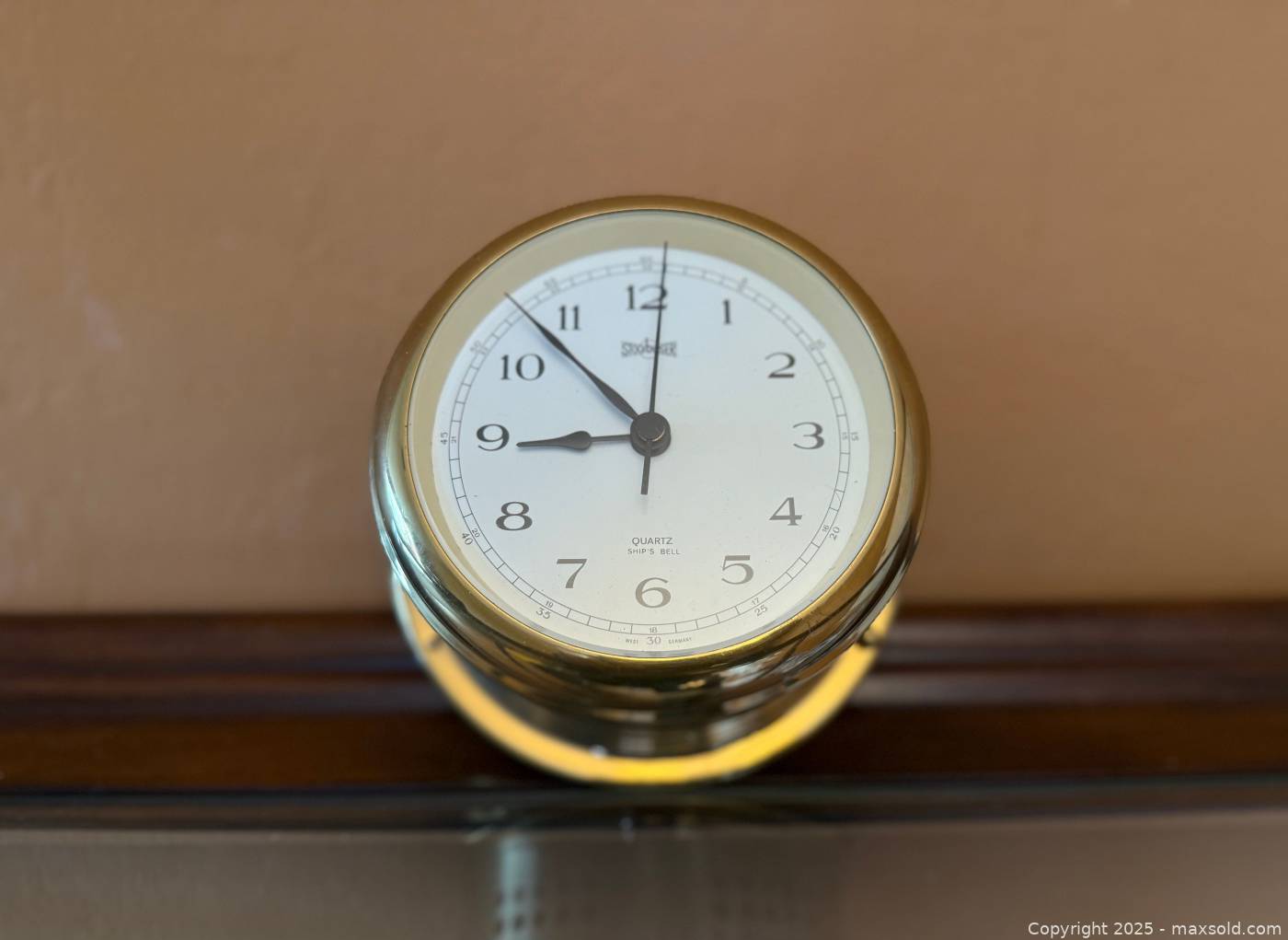 Vintage Stockburger West German Quartz Ship's Bell Clock | Maxsold