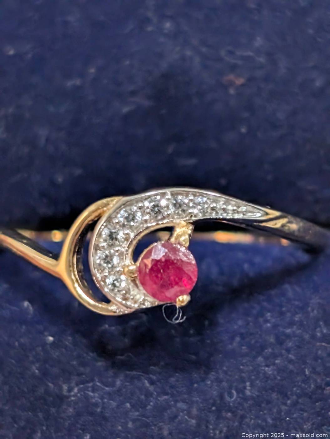Silver Ruby Ring Size 6.5 | Maxsold