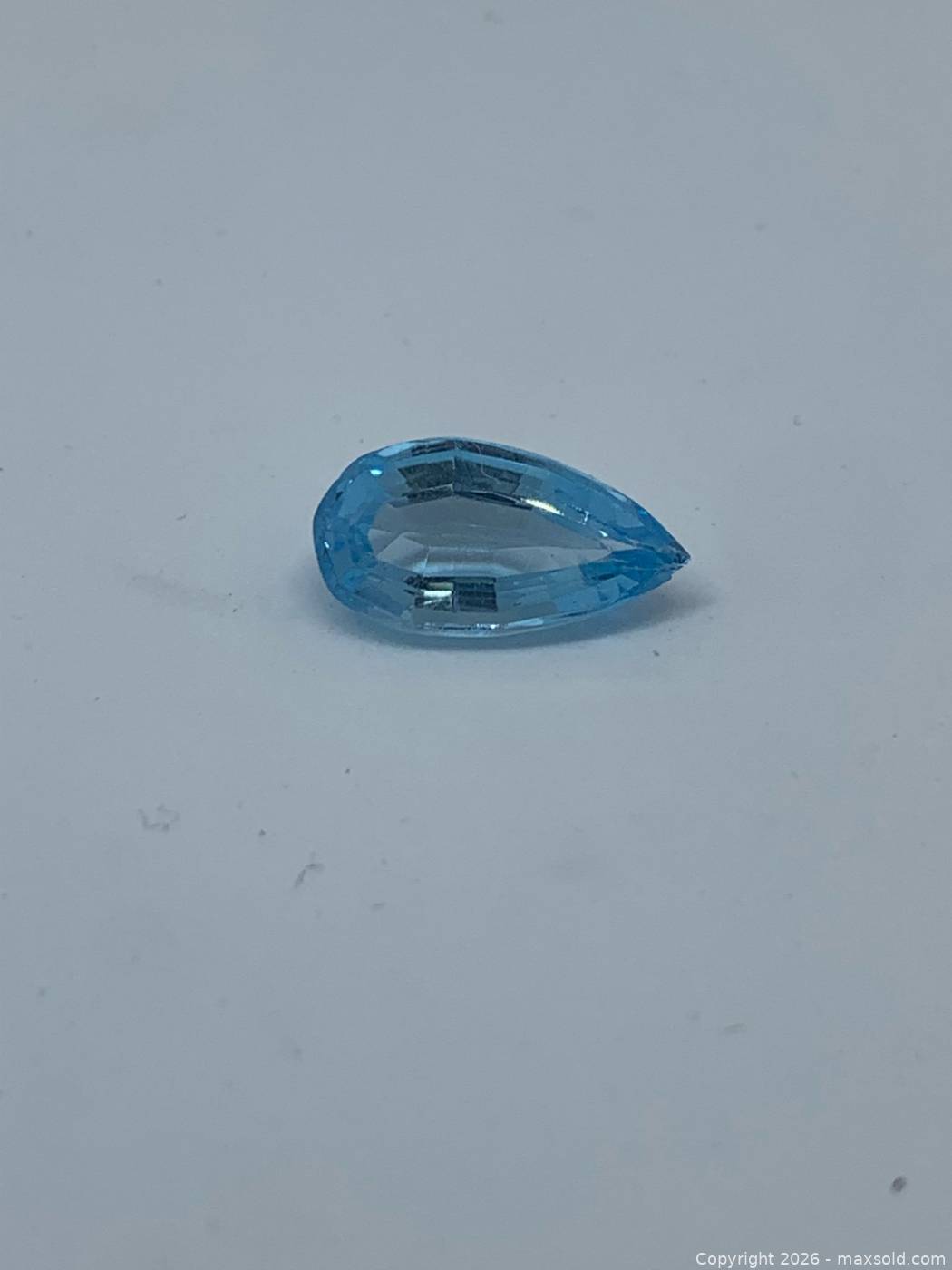 5.50ct Pear Cut Blue Topaz Gemstone | Maxsold