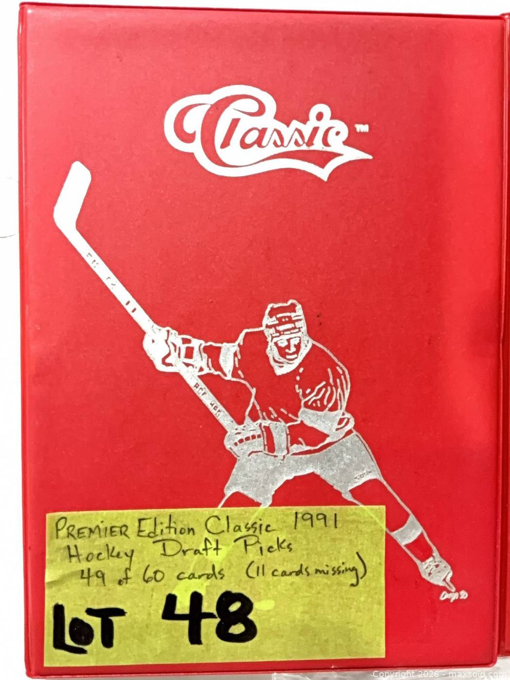 1991 Classic Premier Edition Hockey Draft Picks partial set, Captain ...