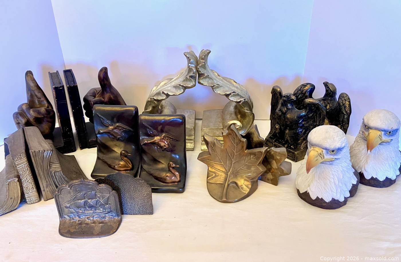 Vintage PM Craftsman & assorted bookends | Maxsold