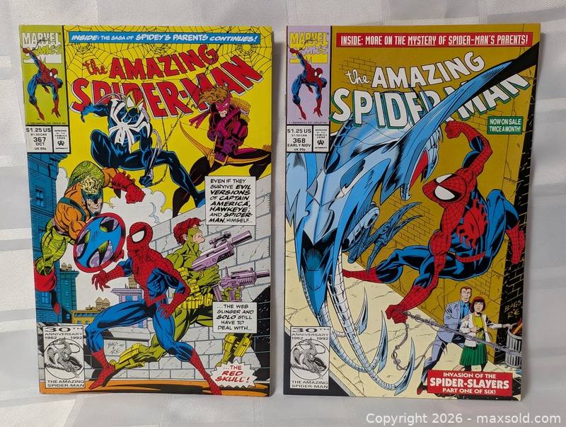 1992 Amazing Spider-Man issues 367 & 368 | Maxsold