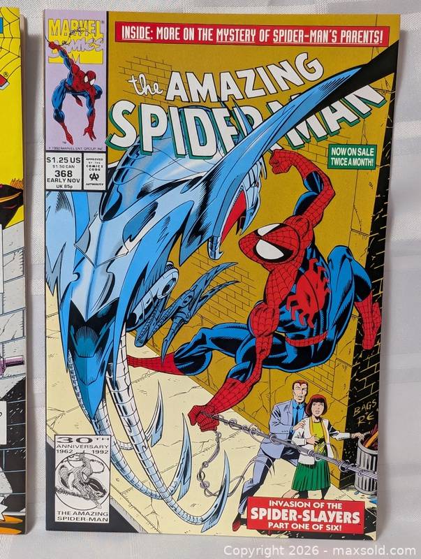 1992 Amazing Spider-Man issues 367 & 368 | Maxsold