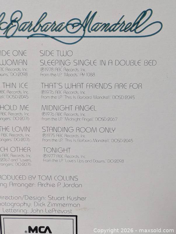 The Best of Barbara Mandrell Vinyl LP | Maxsold