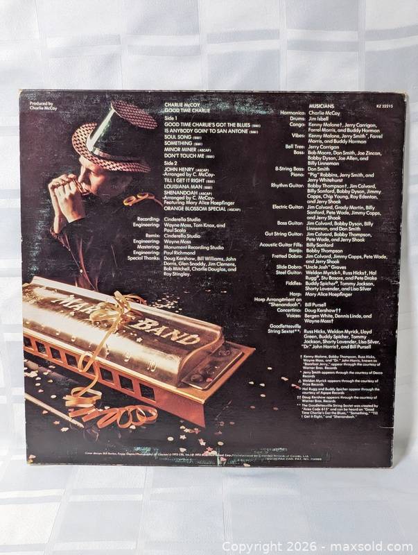 Charlie McCoy "Good Time Charlie" vinyl LP | Maxsold