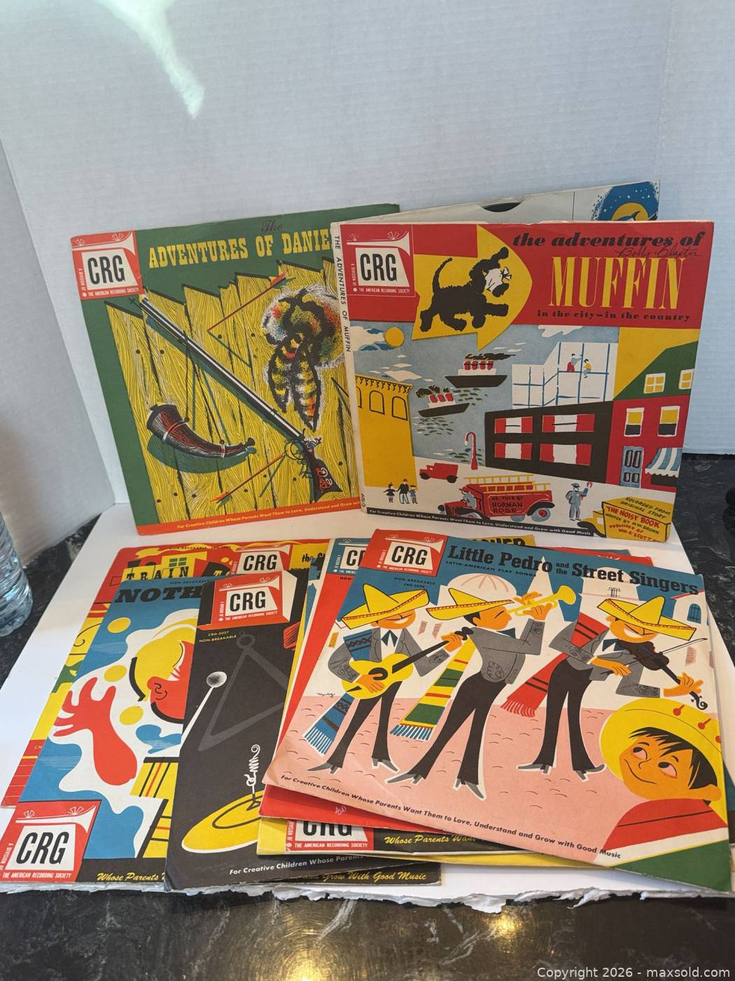 Lot of 10 1940s CRG Children's 78 Records | Maxsold