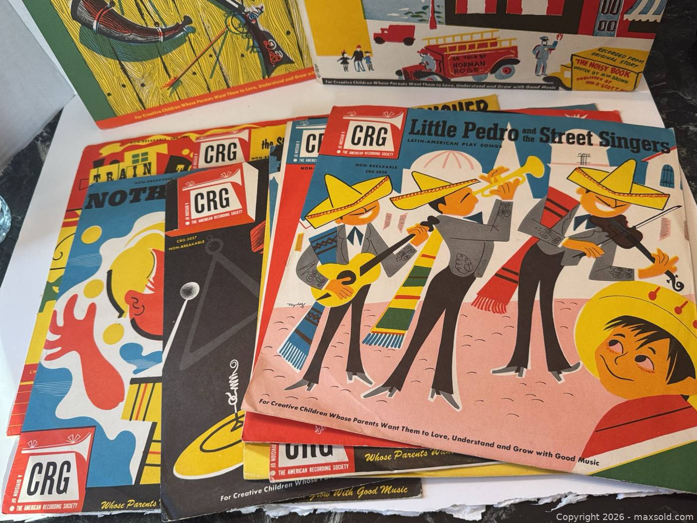 Lot of 10 1940s CRG Children's 78 Records | Maxsold