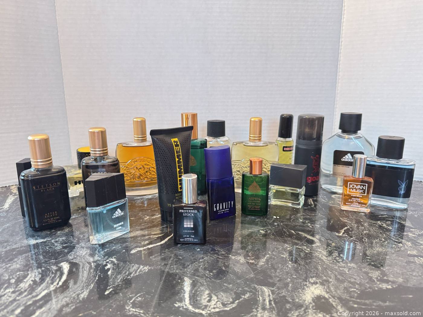 Assorted men’s cologne & body spray bottles | Maxsold