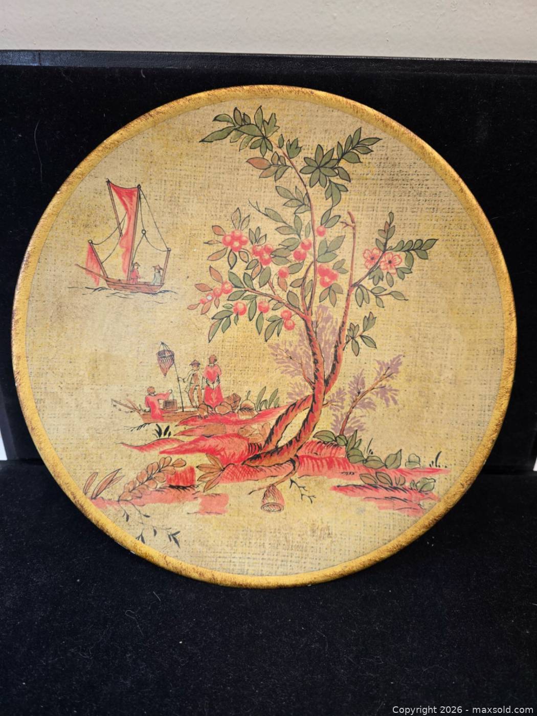 Chinoiserie decorative charger plate | Maxsold