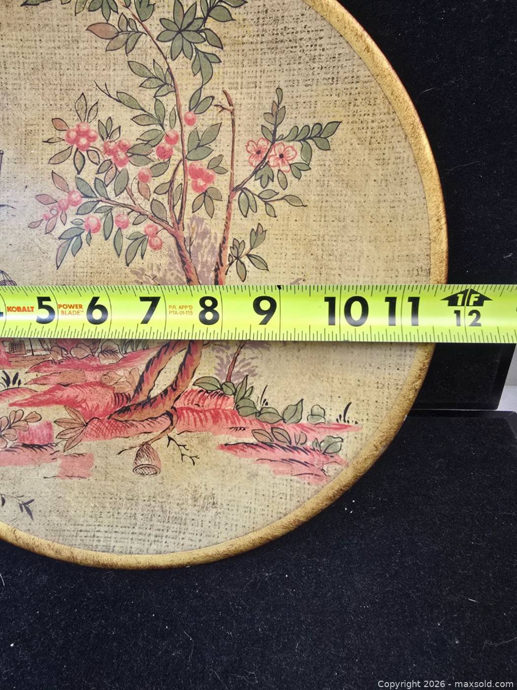 Chinoiserie decorative charger plate | Maxsold