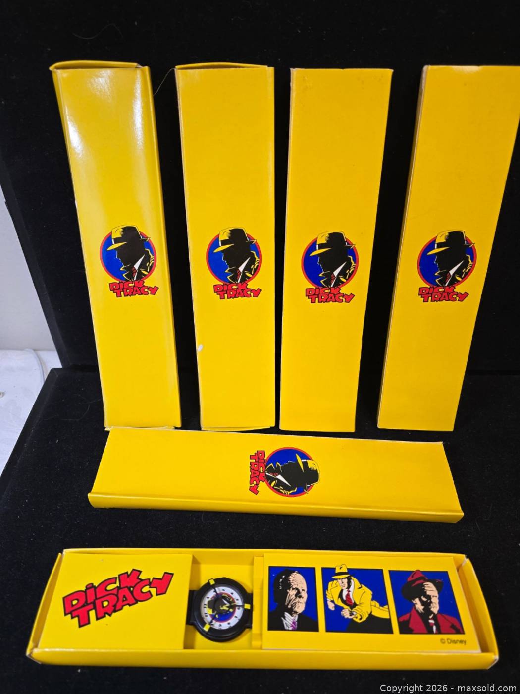Vintage 1990 Disney Dick Tracy wristwatch with four interchangeable ...