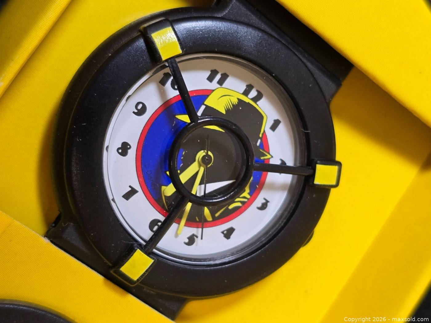 Vintage 1990 Disney Dick Tracy wristwatch with four interchangeable ...