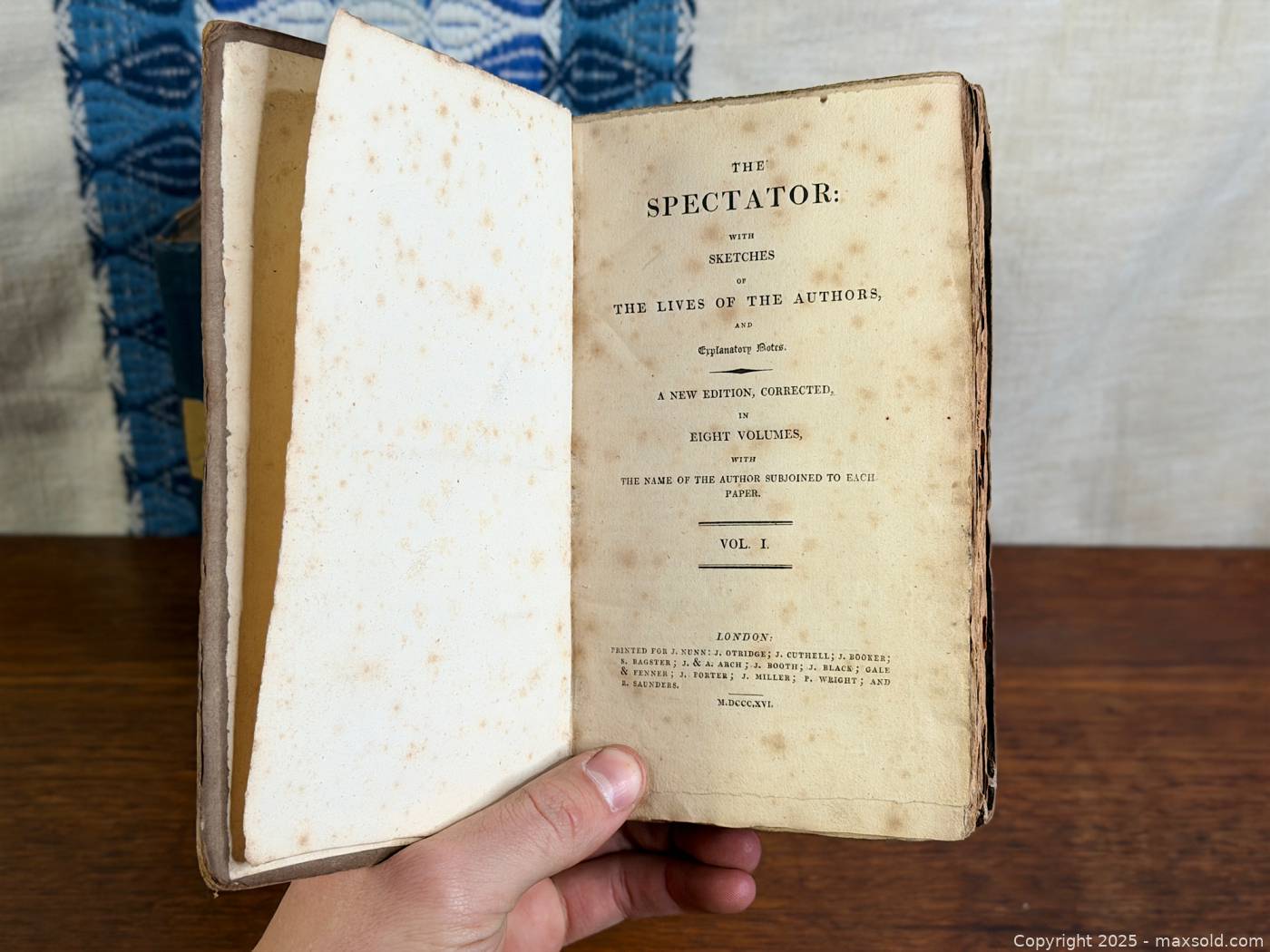 1816 The Spectator eight-volume set | Maxsold