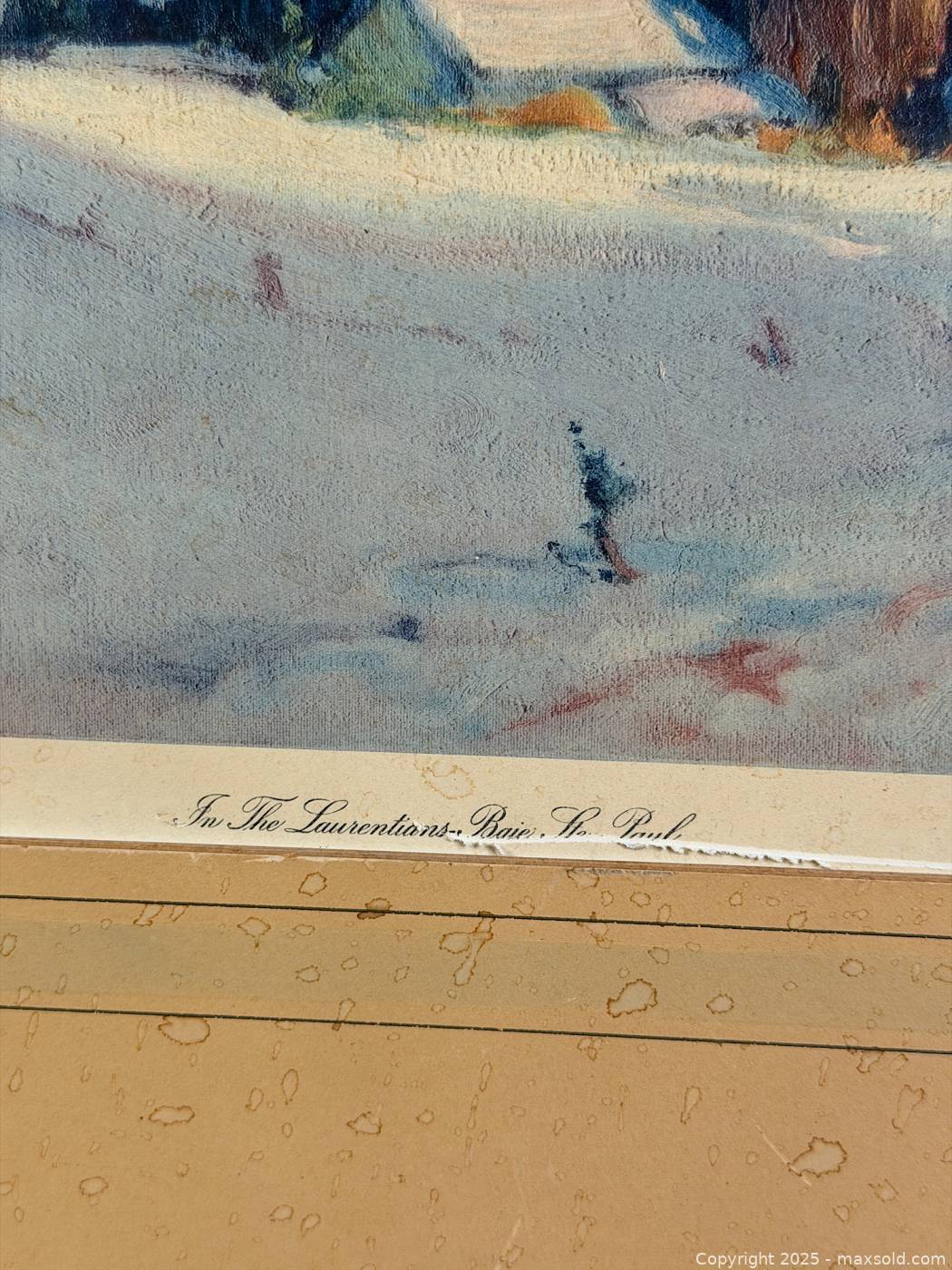 Signed J.W. Beatty art print, 1933 | Maxsold