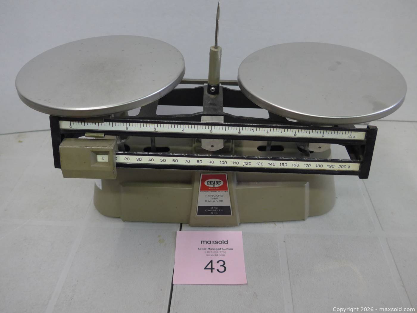 Ohaus Harvard Trip Double-Pan Balance | Maxsold