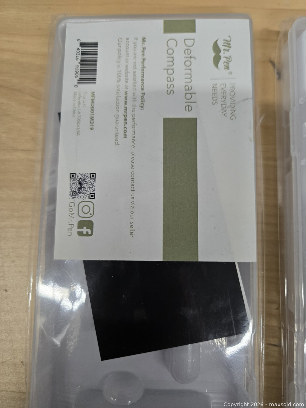 Two Mr. Pen deformable compass sets | Maxsold