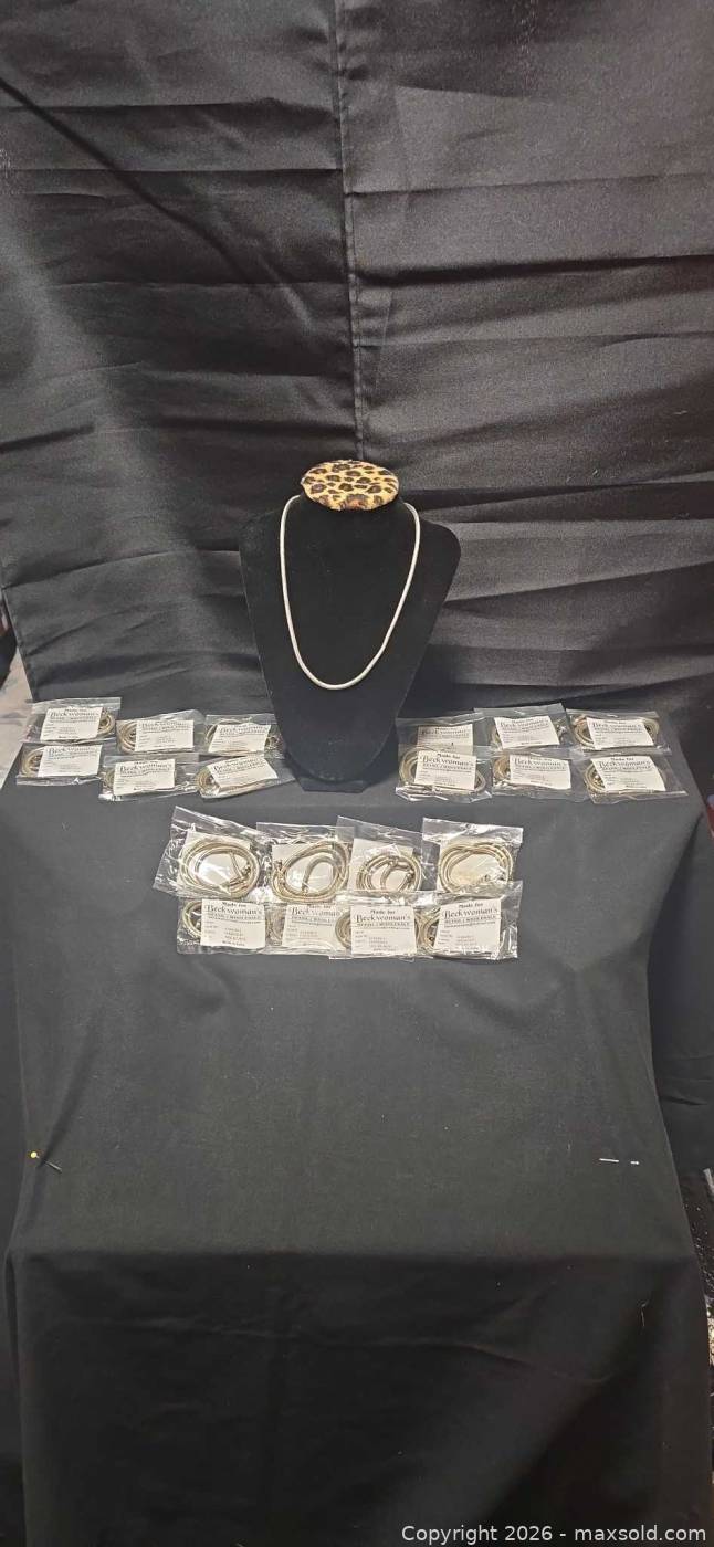 Lot of 21 oxidized metal snake necklaces 19" | Maxsold