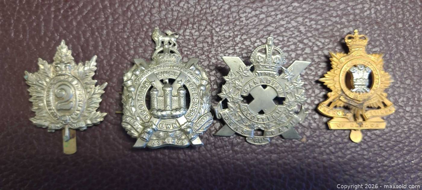 11 Canadian & Commonwealth military cap badges | Maxsold
