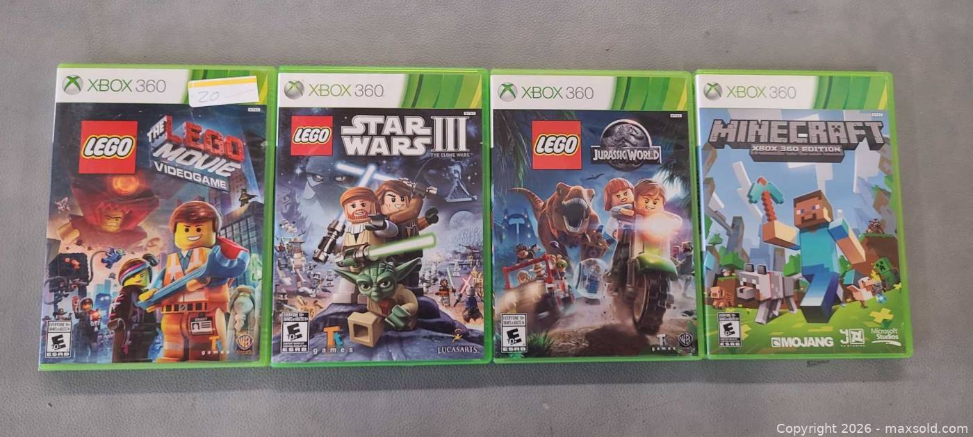 7 Xbox 360 LEGO & Minecraft Games | Maxsold