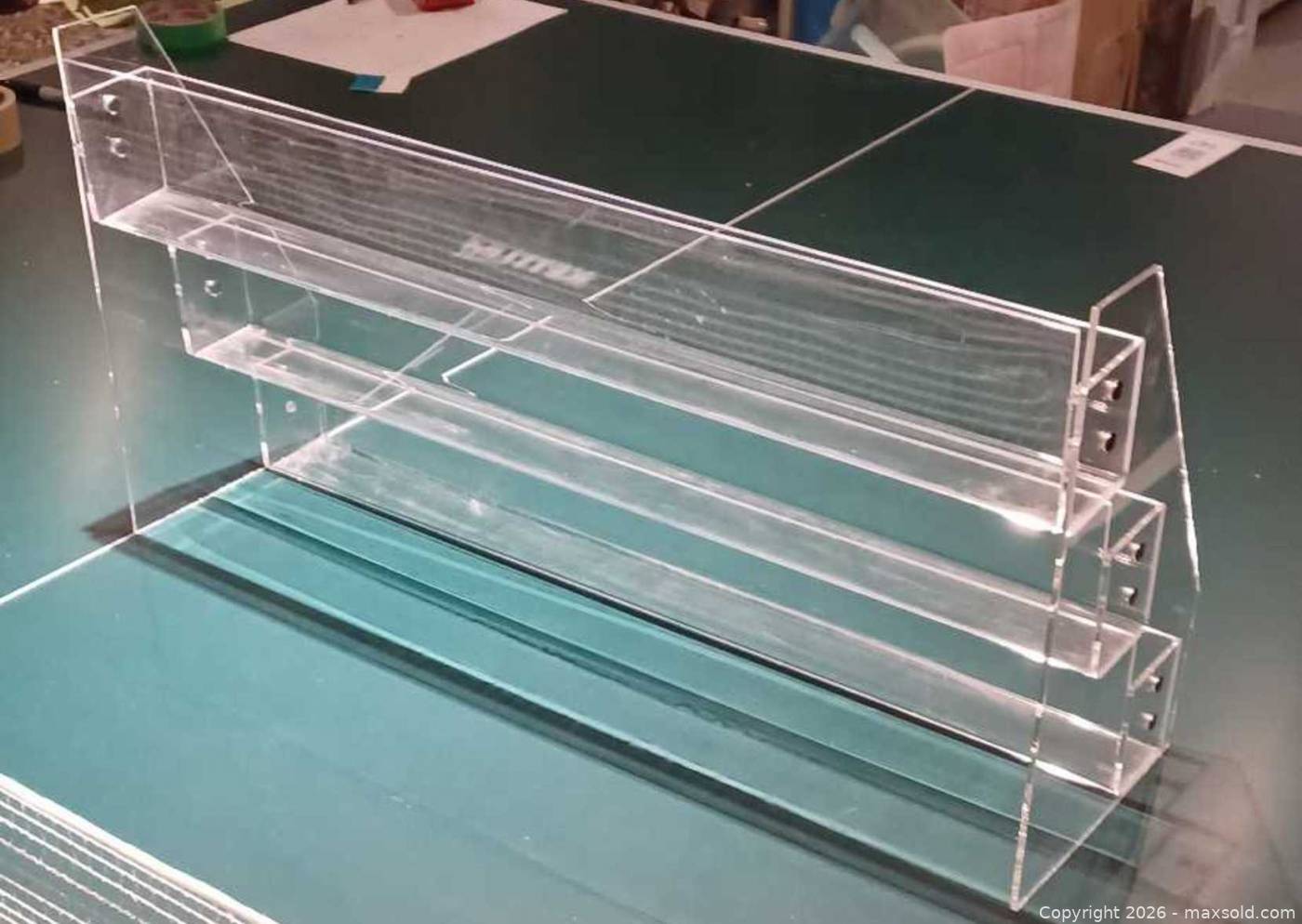 3-Tier Clear Acrylic Greeting Card Display Rack | Maxsold