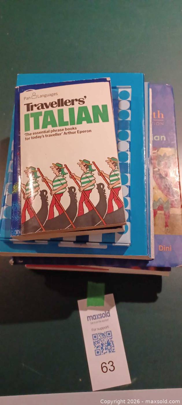 Italian language learning books & "A Journey to Rome" | Maxsold