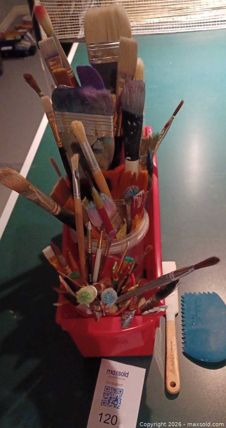 Mixed paintbrush lot with Princeton silicone tools | Maxsold