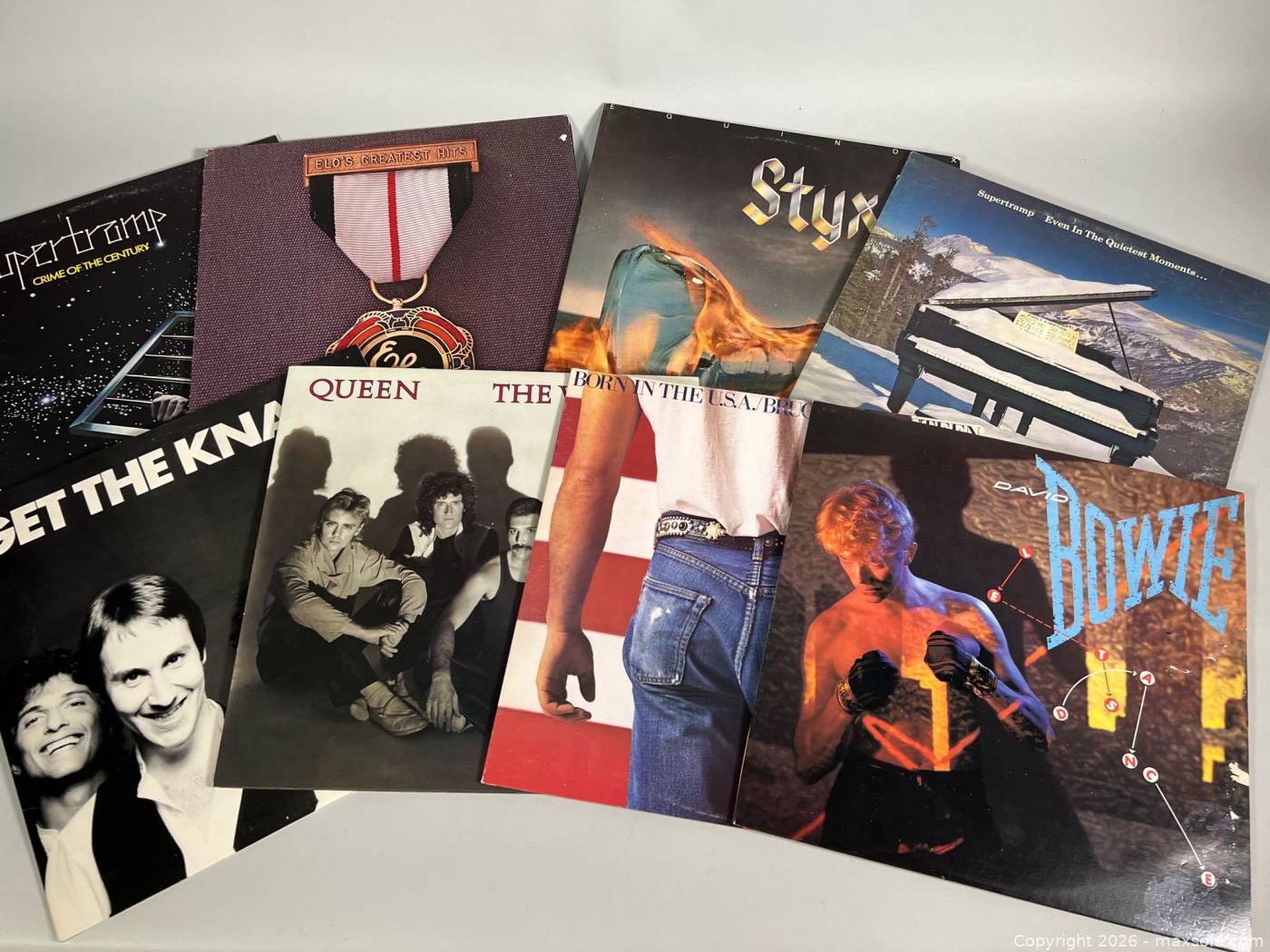 8 classic rock vinyl LPs | Maxsold