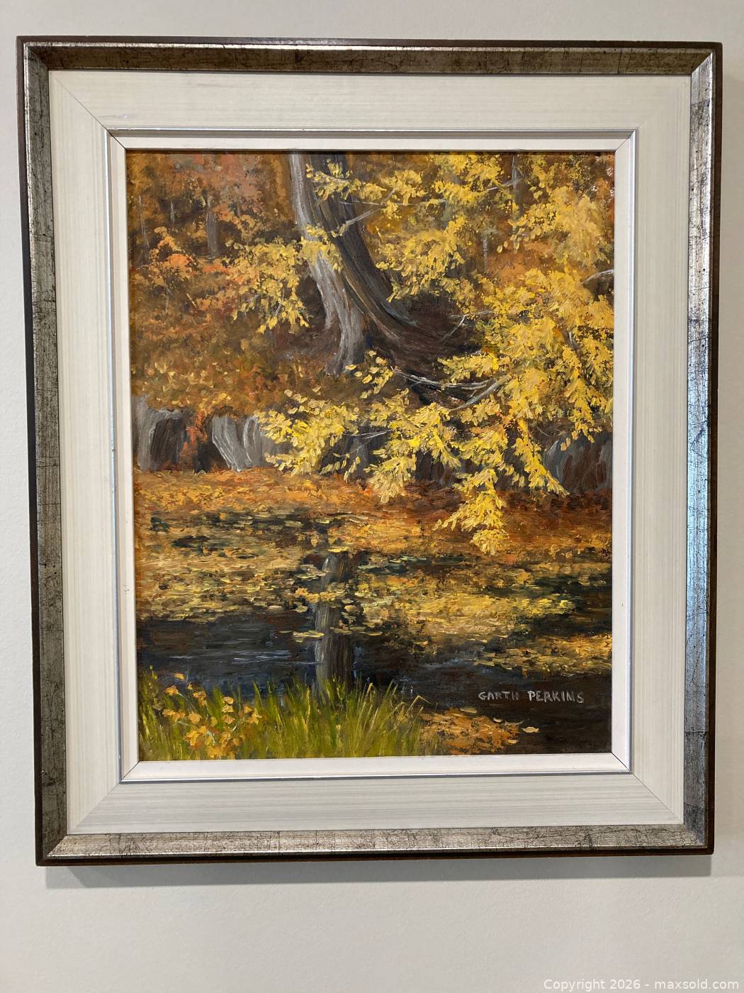 Original Garth Perkins Oil Painting “Floating Colours” | Maxsold