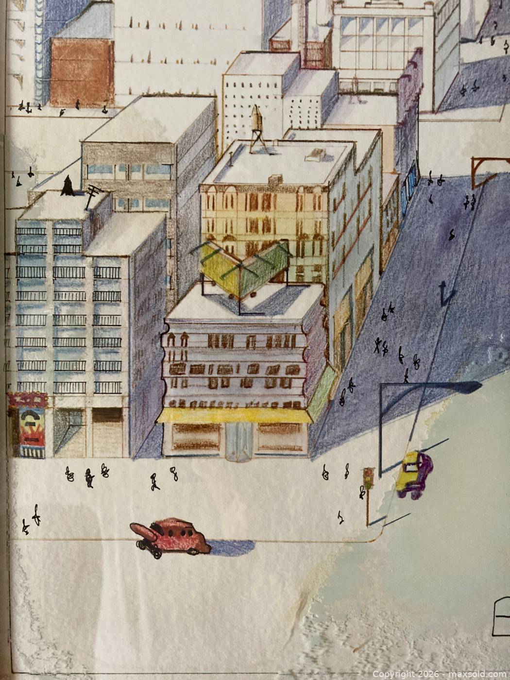 Vintage Monte Cohen "Toronto" art print 26x19.5 in | Maxsold