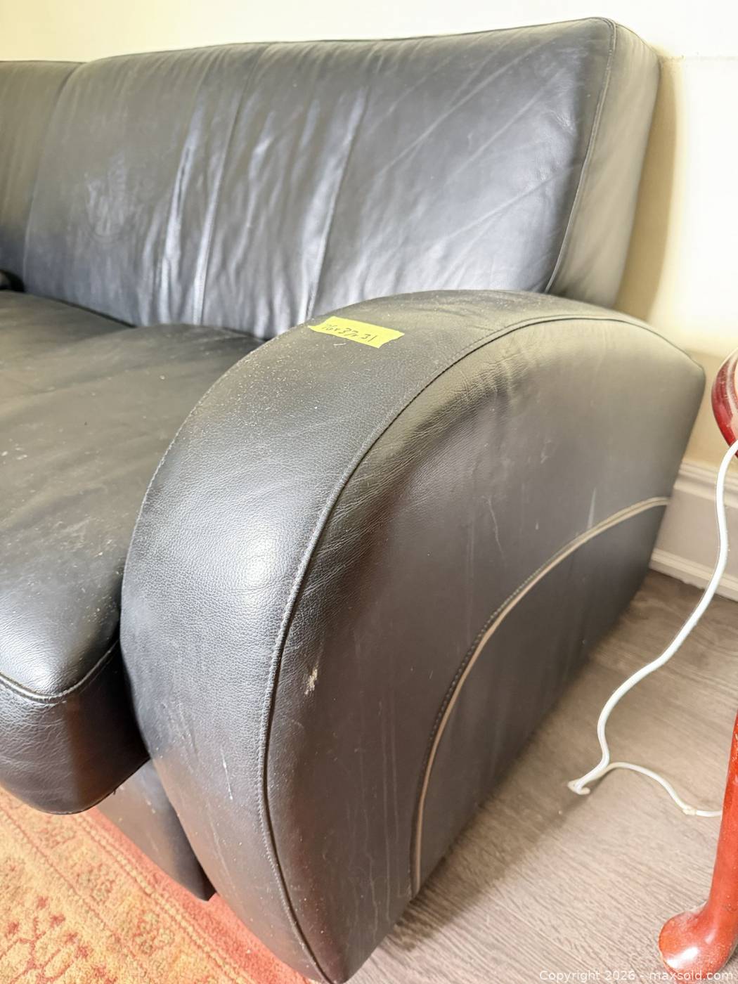 Leather Indian Motorcycle couch | Maxsold
