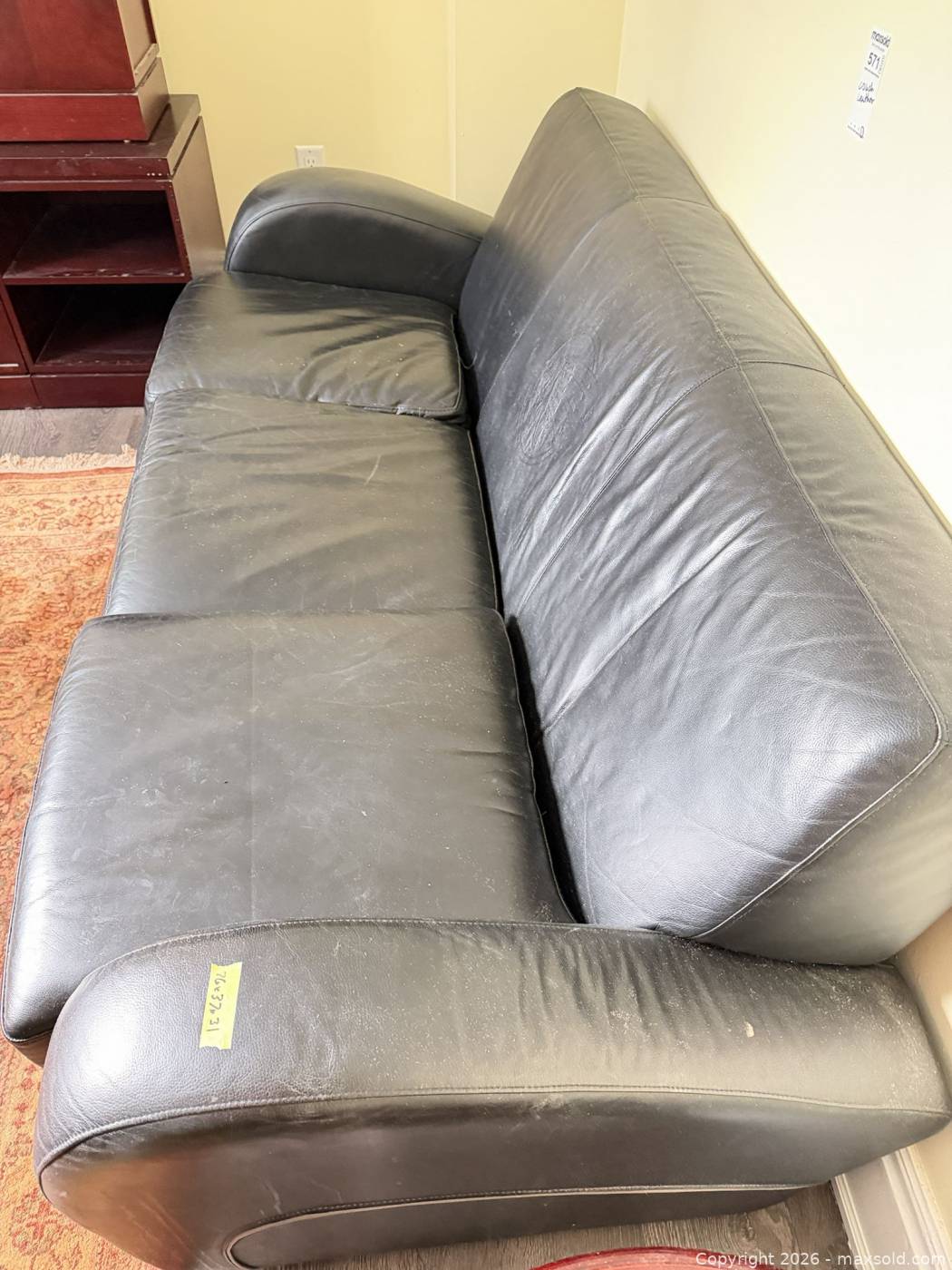 Leather Indian Motorcycle couch | Maxsold