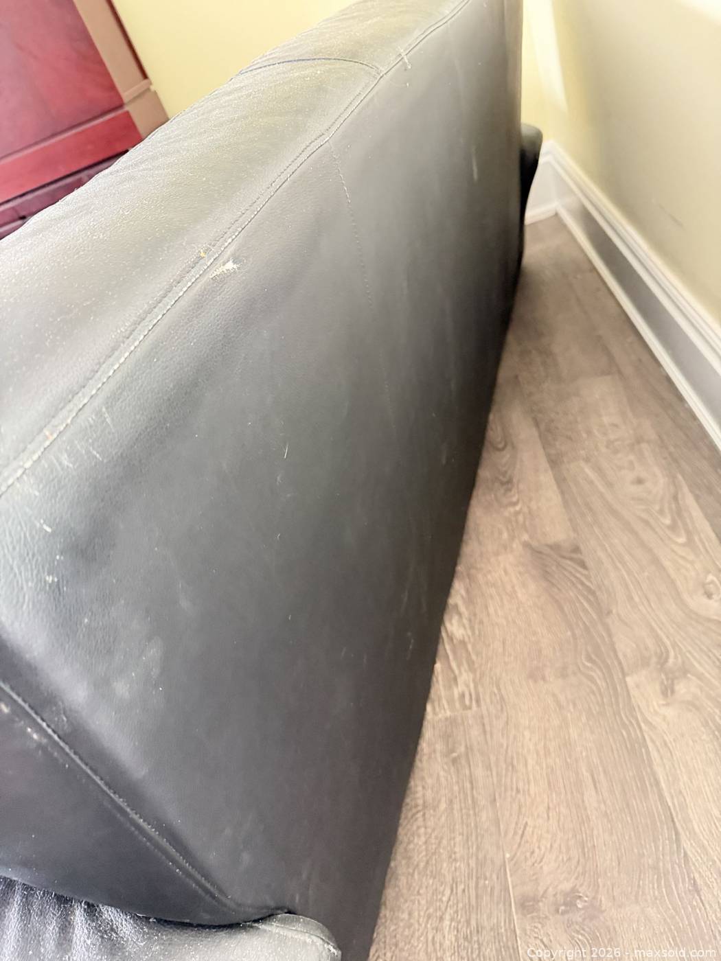 Leather Indian Motorcycle couch | Maxsold