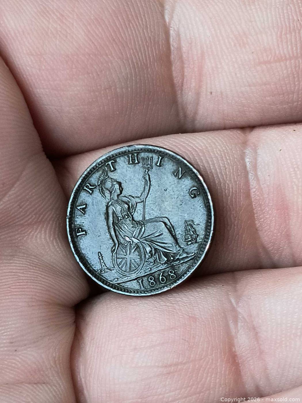 1868 Queen Victoria Farthing Coin | Maxsold