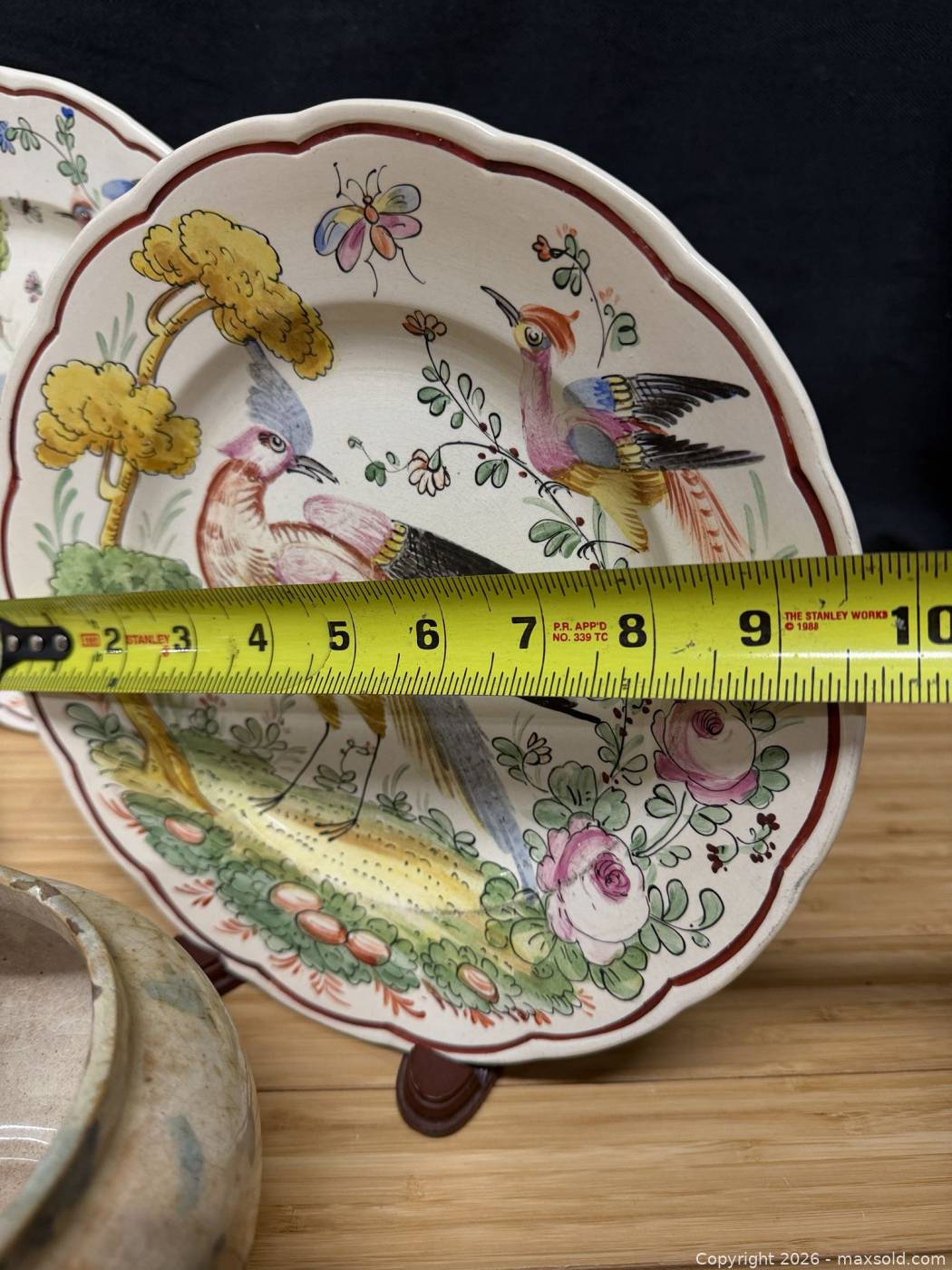Hand-Painted Chelsea France Plates & Signed Vases | Maxsold