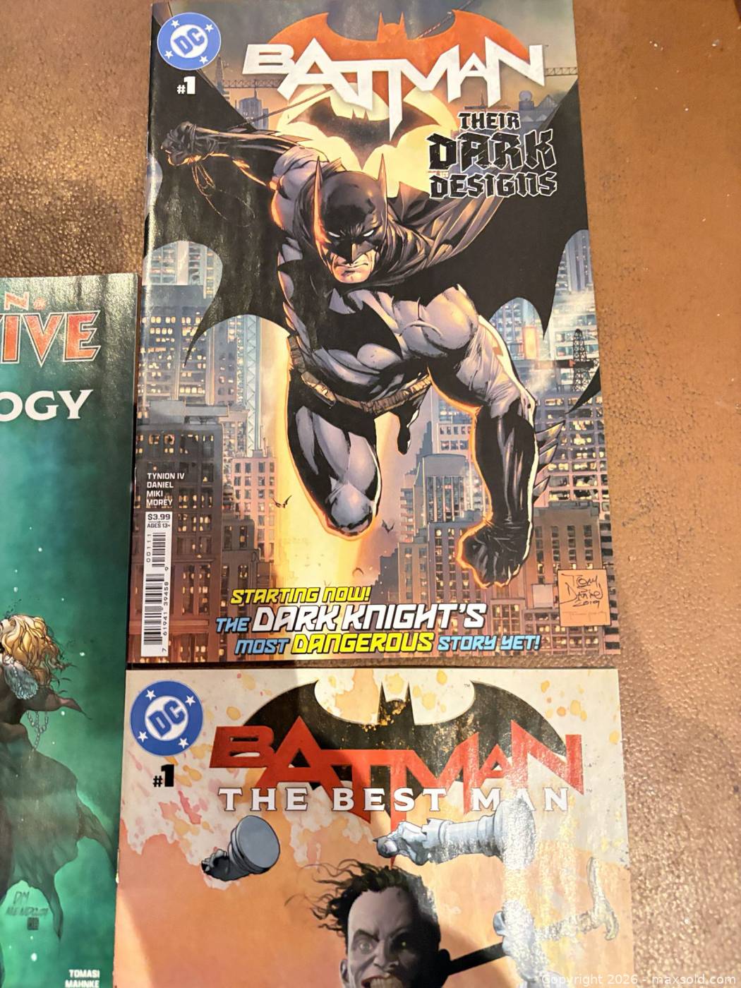DC Batman Issue #1 Comic Lot, 5 Books | Maxsold