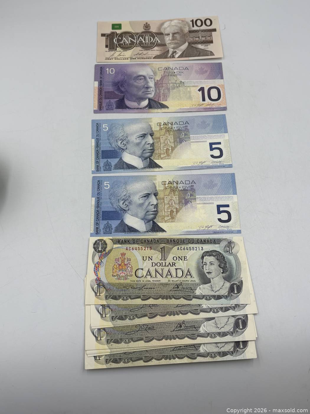 Canadian Bank of Canada Banknotes $1–$100 | Maxsold