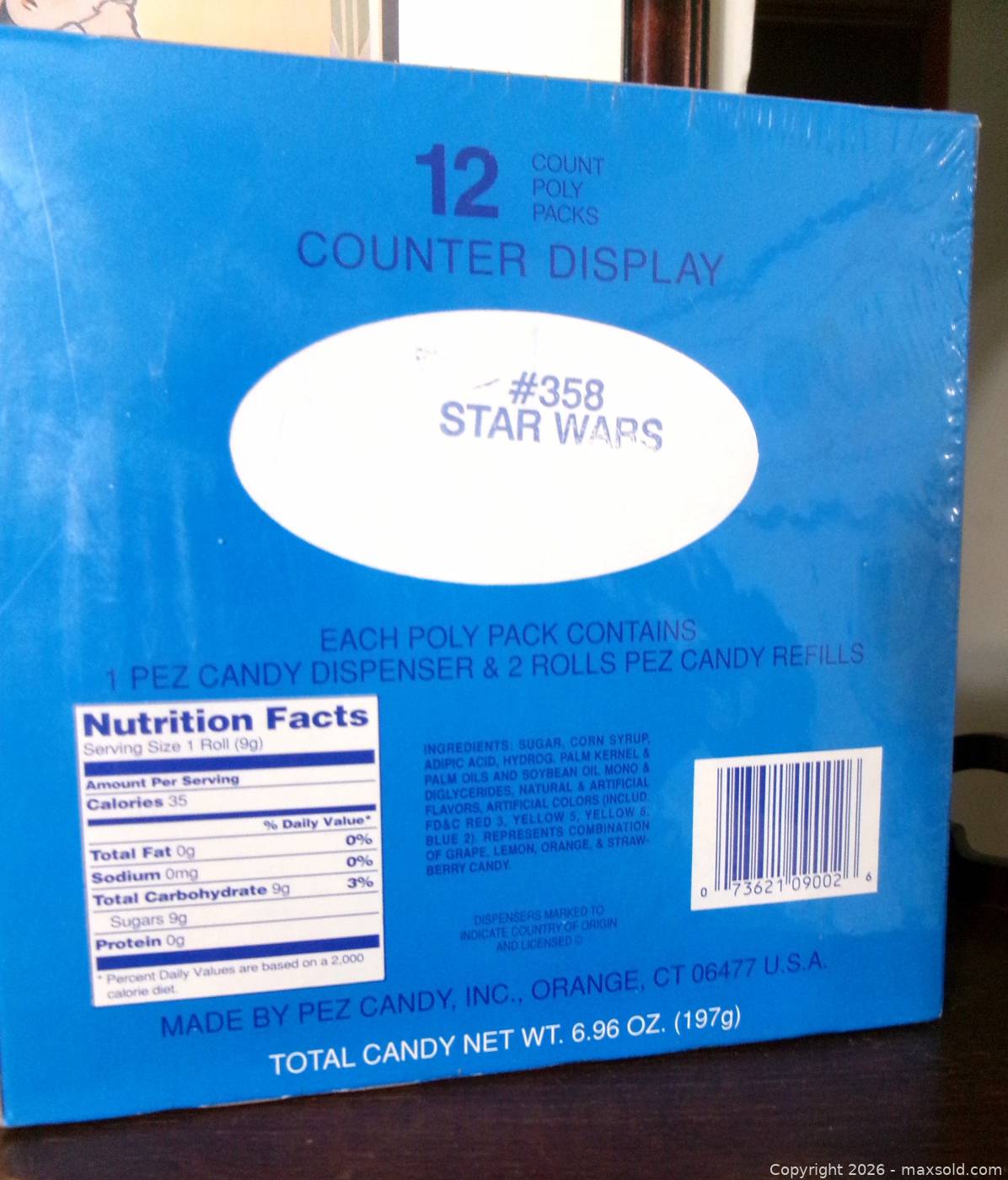 Star Wars Sealed Pez 12-Count Counter Display | Maxsold