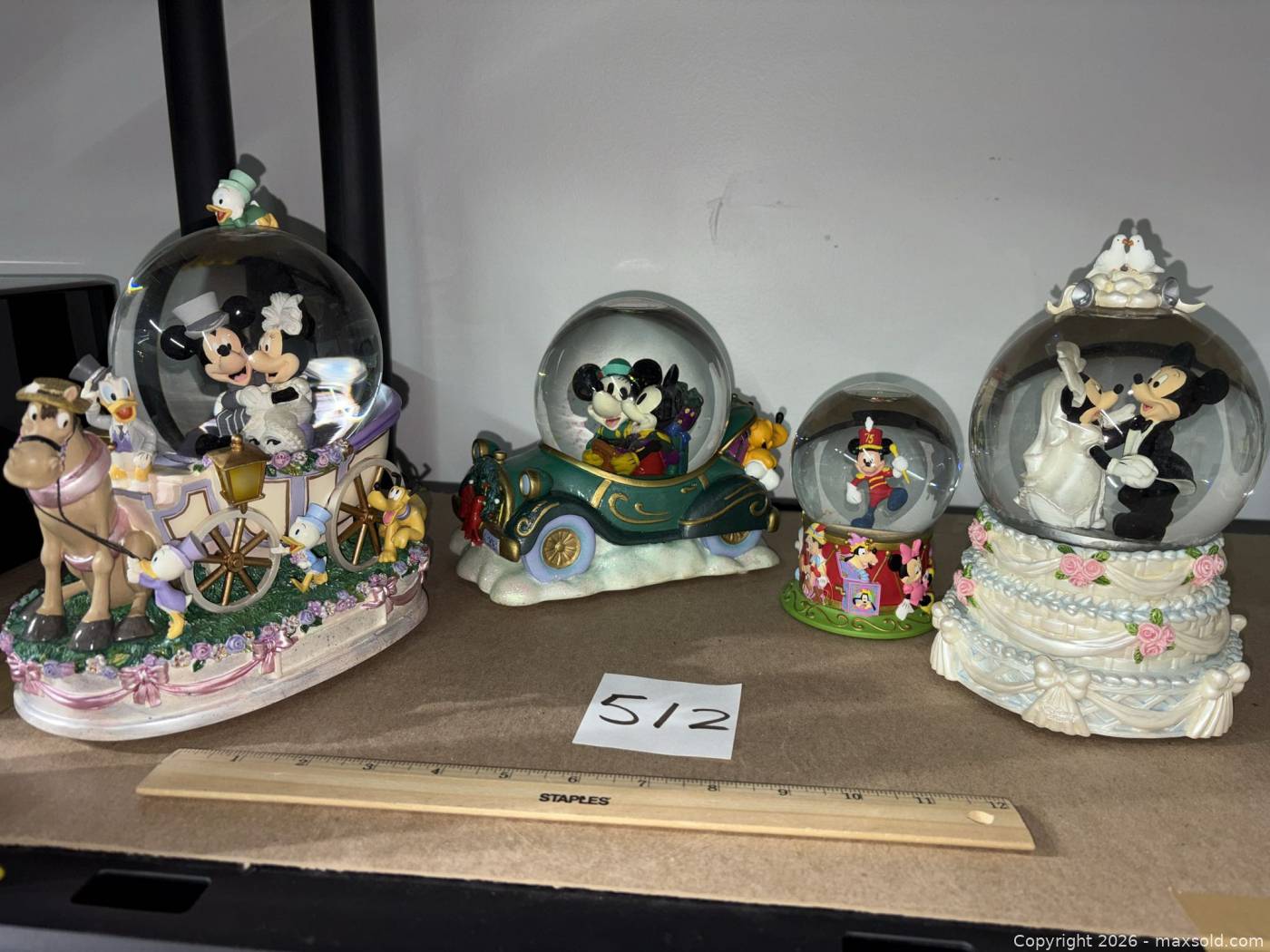 Disney Mickey & Friends musical snow globes lot | Maxsold