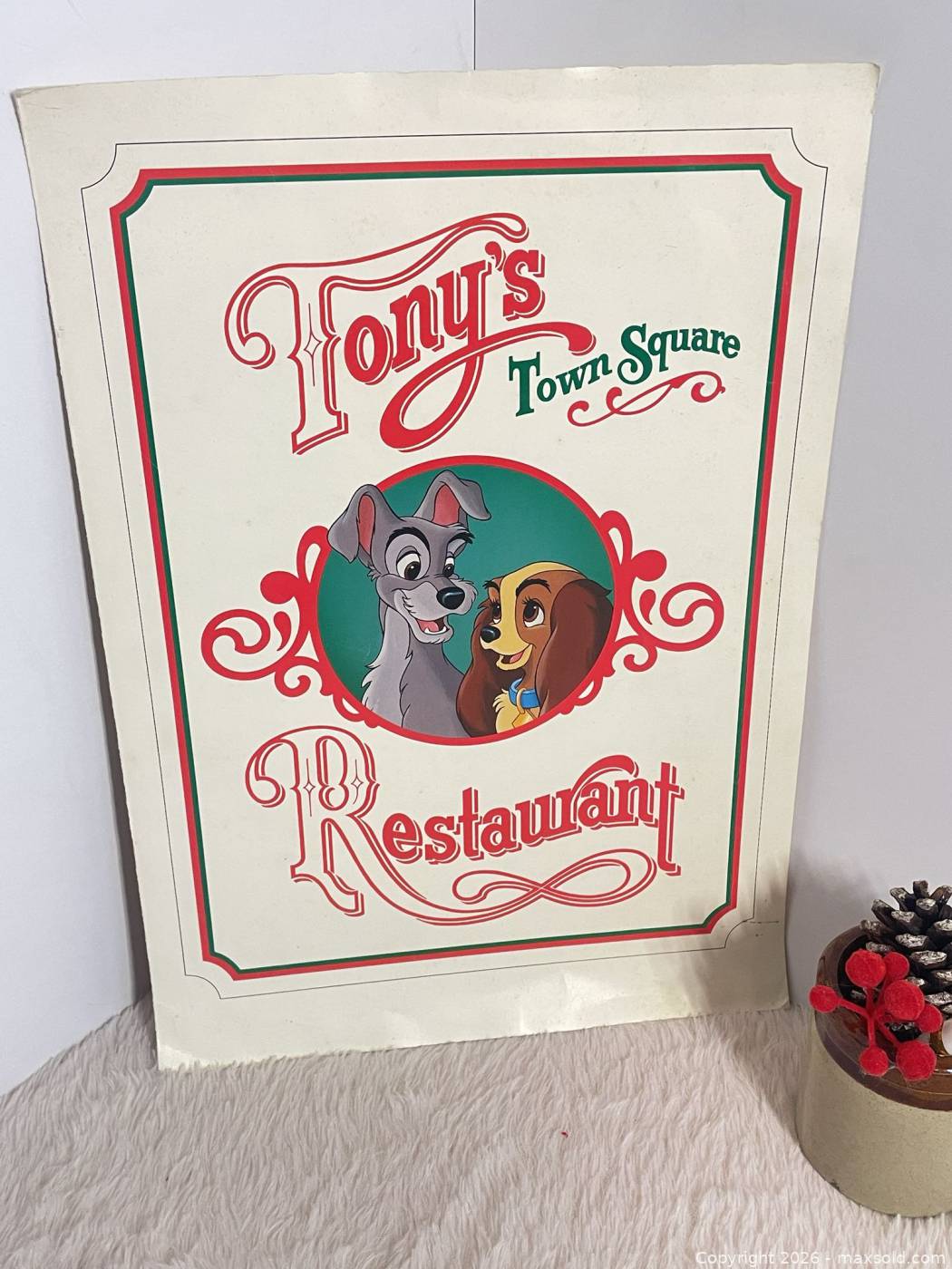Vintage Walt Disney World Tony’s Town Square Restaurant dinner menu ...